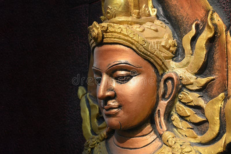 An Angel Statue at a Temple in Thailand Stock Image - Image of asia ...