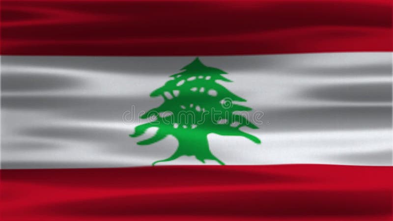 Lebanon Flag Animation Video - 4K Stock Video - Video of national ...