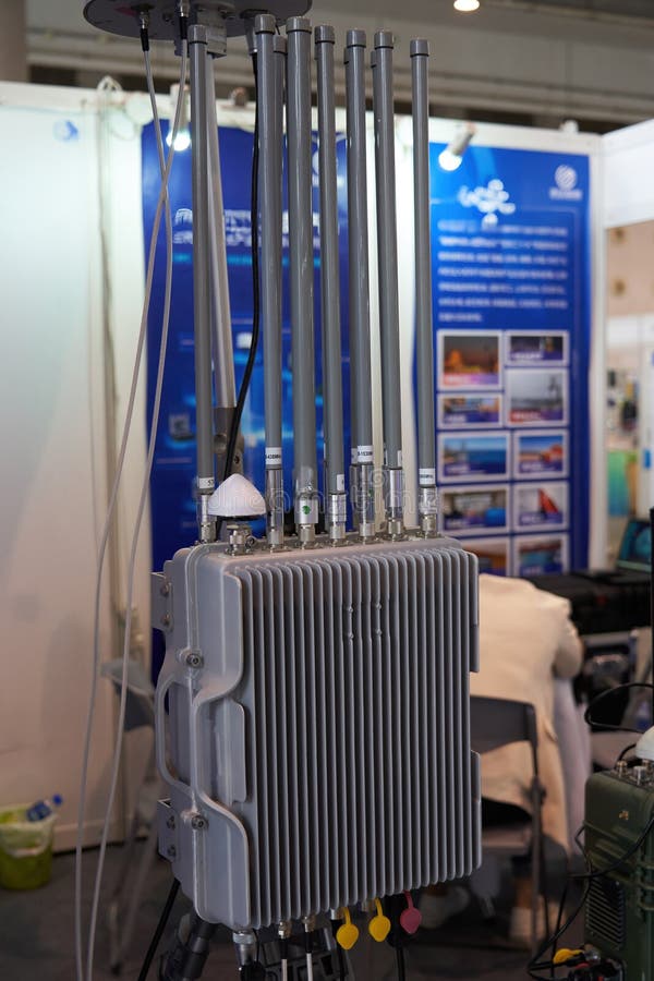 Close-up of the Antenna of a Professional Communication Device ...