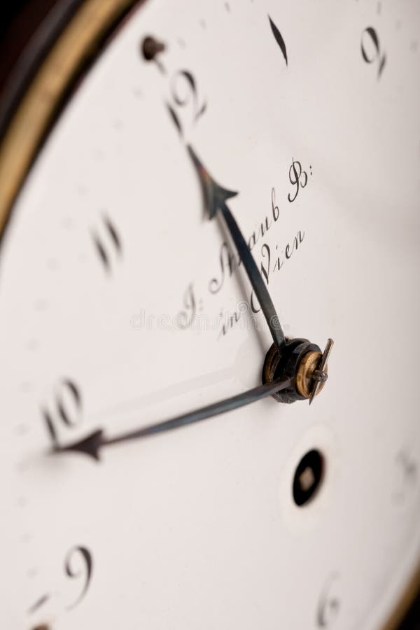 Close-up of Antique Porcelain Clock Stock Photo - Image of historic ...