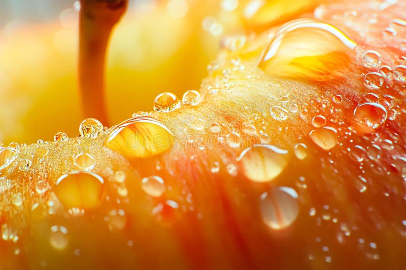 Bright Yellow Apple Water Droplets Transparent Background Stock Photos ...