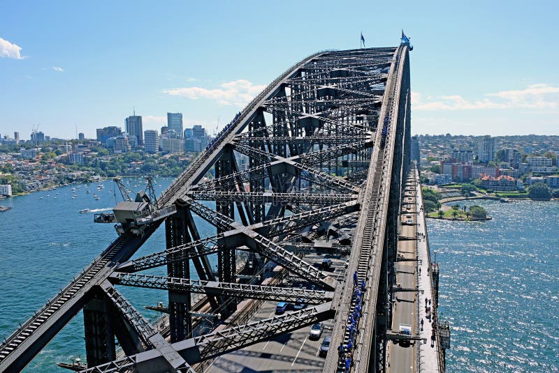 Up close of Harbour Bridge editorial image. Image of landmark - 106391100