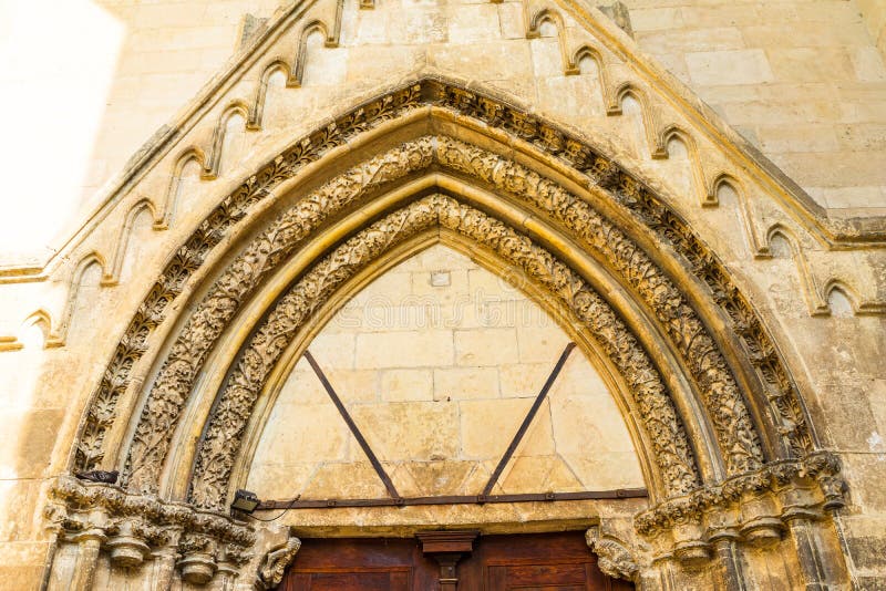 Close Up of Architectural Details of Elegant Facade Building Stock ...