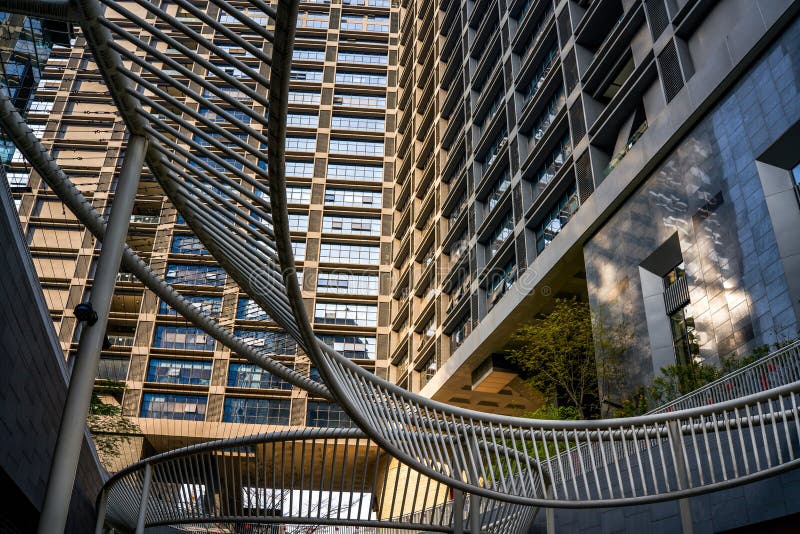 Close-up of Area of Modern Building Office Building Stock Photo - Image ...