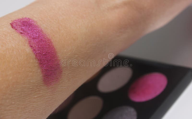 Close-up of an Arm with a Lipstick Swatch Stock Image - Image of ...