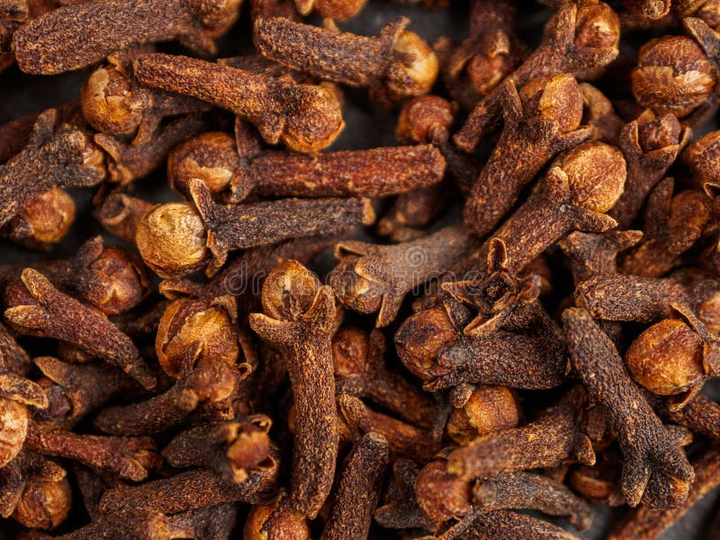 A Close-up of Aromatic Cloves, Highlighting the Texture and Rich Color ...