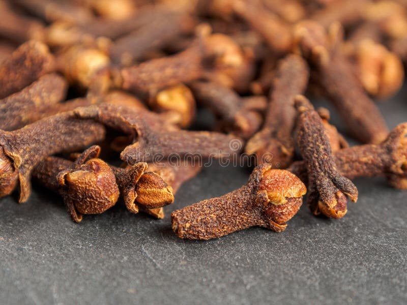 A Close-up of Aromatic Cloves, Highlighting the Texture and Rich Color ...