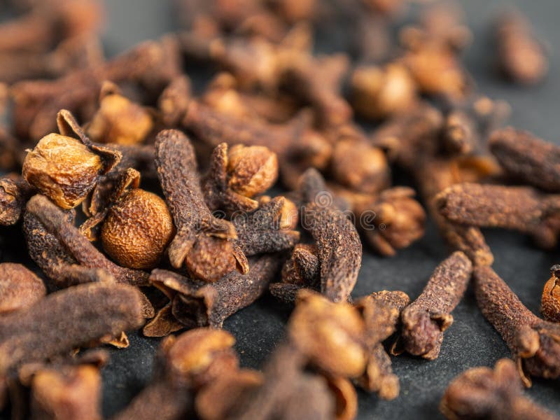 A Close-up of Aromatic Cloves, Highlighting the Texture and Rich Color ...