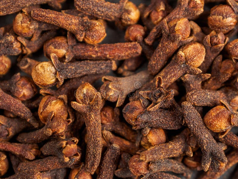 A Close-up of Aromatic Cloves, Highlighting the Texture and Rich Color ...
