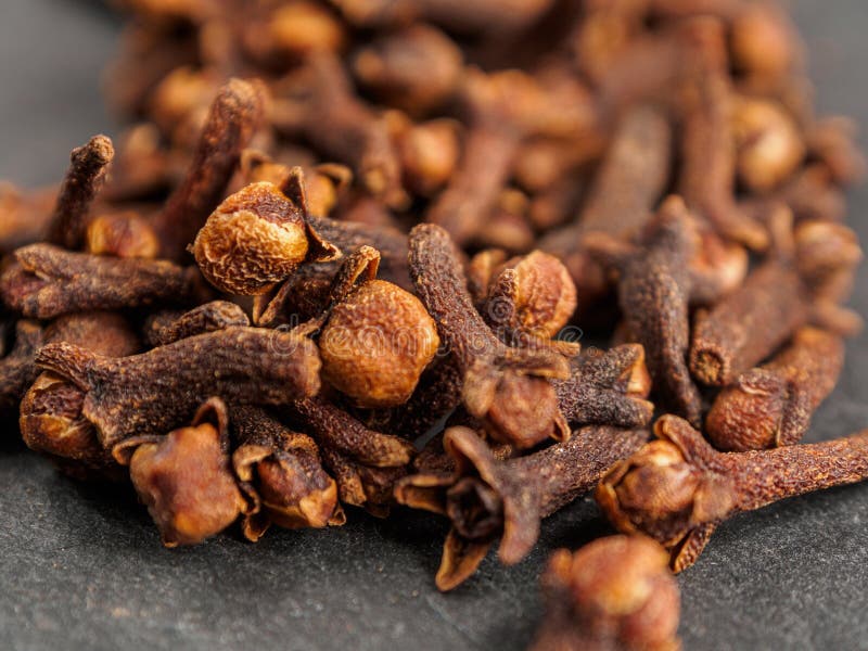 A Close-up of Aromatic Cloves, Highlighting the Texture and Rich Color ...