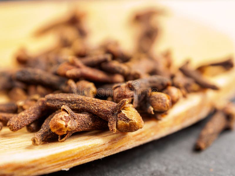 A Close-up of Aromatic Cloves, Highlighting the Texture and Rich Color ...