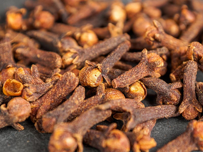 A Close-up of Aromatic Cloves, Highlighting the Texture and Rich Color ...
