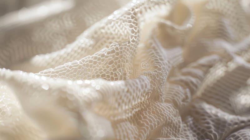 A Close-up of an Artificial Skin Pattern with Intricate Hexagonal ...