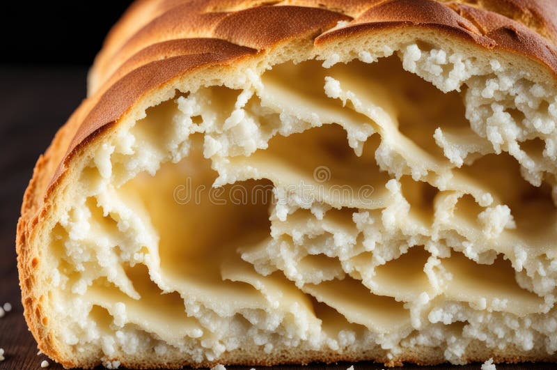 Close-Up of Artisan Sourdough Bread with Crusty Exterior Stock Photo ... Close-Up of Artisan Sourdough Bread with Crusty Exterior Stock Photo ...