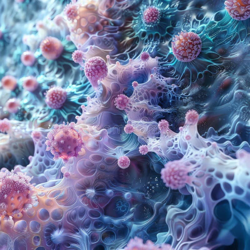 Close-up Artistic Images and Illustrations of Bacteria and Viruses ...