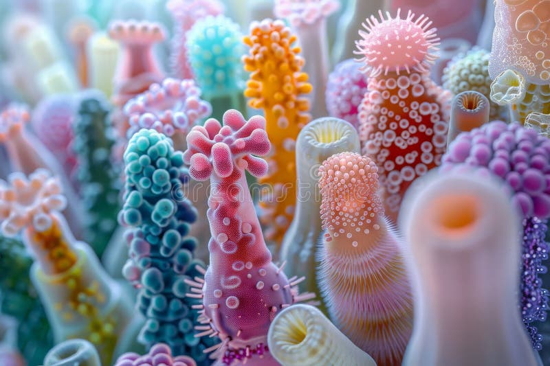 Close-up Artistic Images and Illustrations of Bacteria and Viruses ...