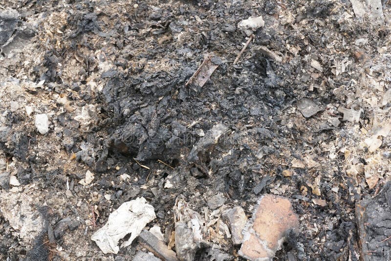 Ash on the ground stock image. Image of fire, ground - 145362579