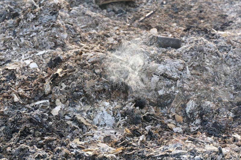 Ash on the ground stock photo. Image of texture, paper - 150480686