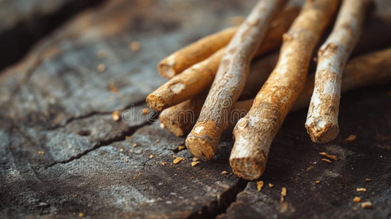 Close-Up of Ashwagandha Root, Healing Concept, Herbal Wellness Stock ...