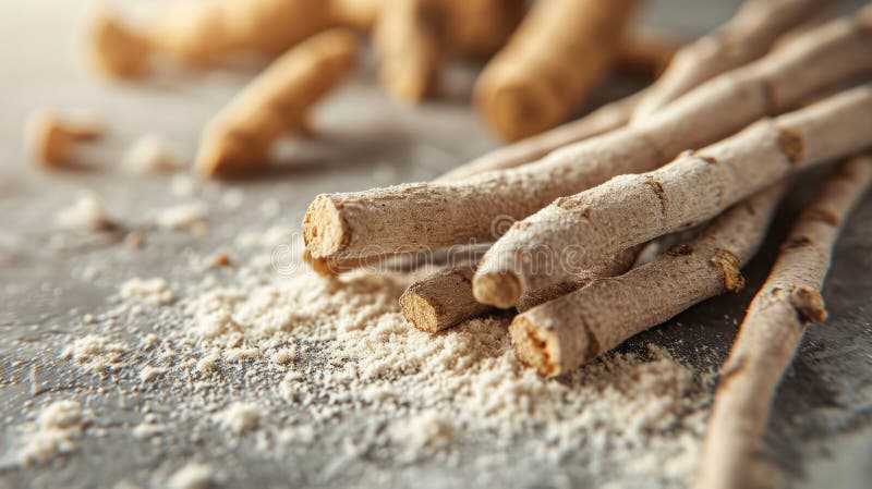 Close-Up of Ashwagandha Root, Healing Concept, Herbal Wellness Stock ...