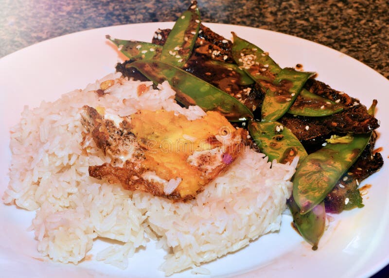 Asian Style Braised Beef Dinner Stock Photo - Image of curry, plate ...