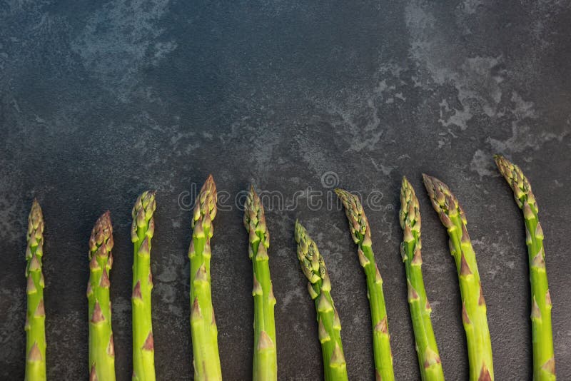 Close Up Asparagus on the Table Stock Photo - Image of fresh, meal ...