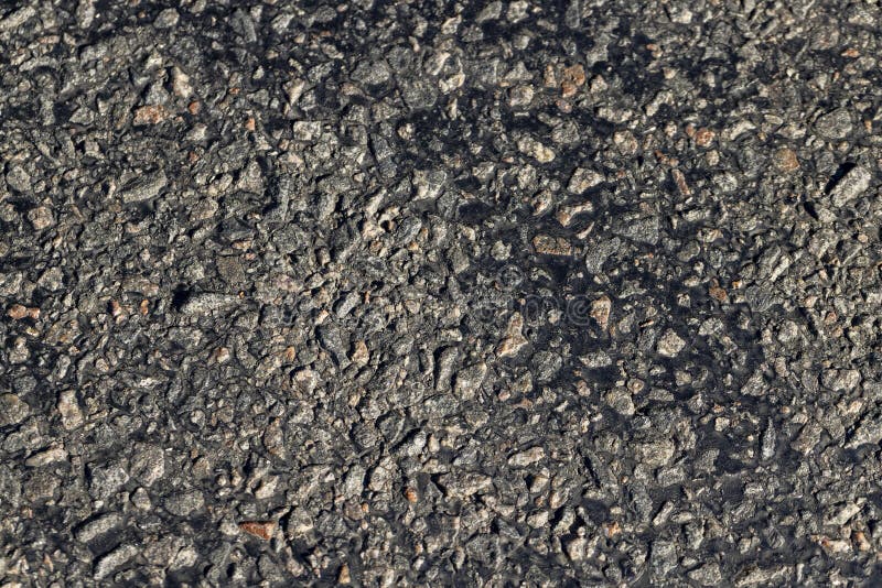 Close Up of an Asphalt Road Stock Image - Image of granular, pattern ...