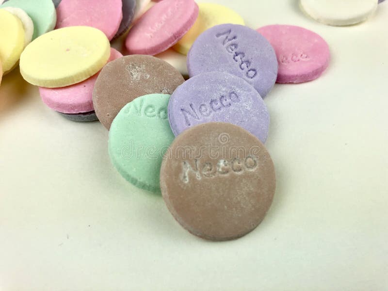Necco Wafers Jr Penny Candy Editorial Stock Image - Image of wrapped ...