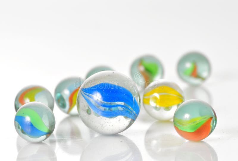 Close Up of Assorted Marbles Stock Photo - Image of round, clear: 64918344