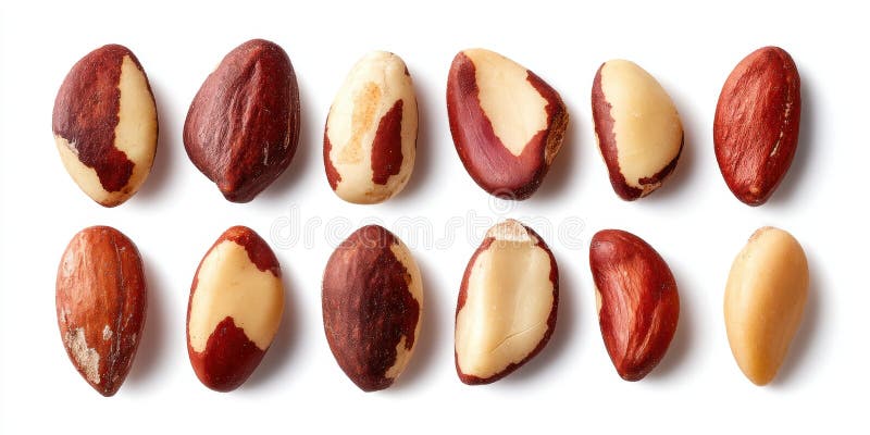 Close-up of Assorted Nuts on a White Surface with Natural Lighting and ...