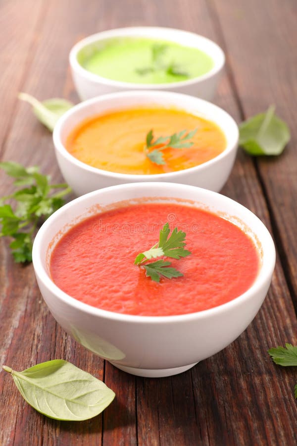 Assorted soup stock photo. Image of green, celery, colorful - 101197164