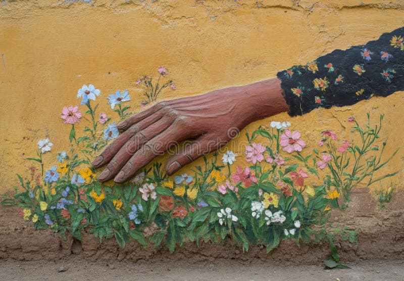 A Close-up of an Assyrian Wall Relief, Highlighting a Genius Holding a ...