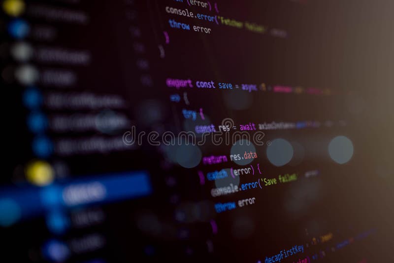 Close-up of Async JavaScript Code with Error Handling in a Dark-themed Editor, Great for ...
