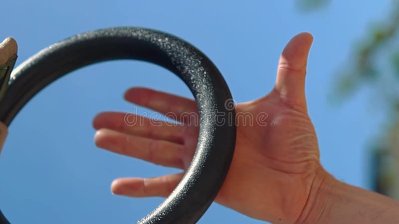 Close-up of an Athlete S Palms and Hands Grab Grasping the Olympic ...