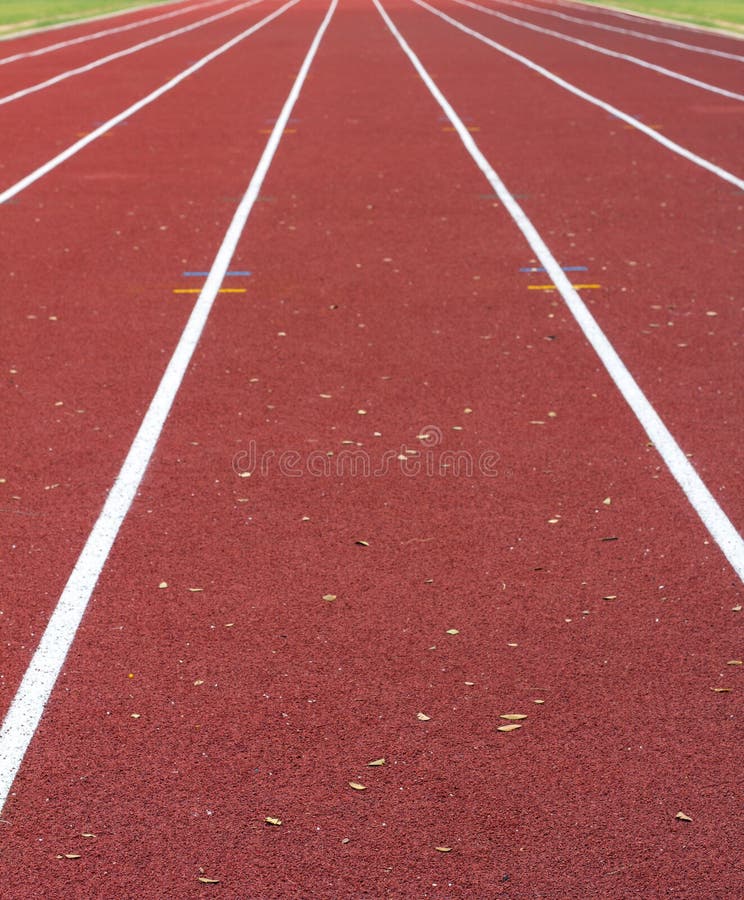 Close Up on Athletics Track Stock Image - Image of green, life: 36886167