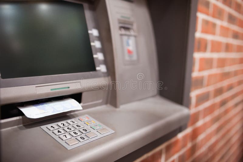Close up of an ATM stock image. Image of banking, cctv - 21147699