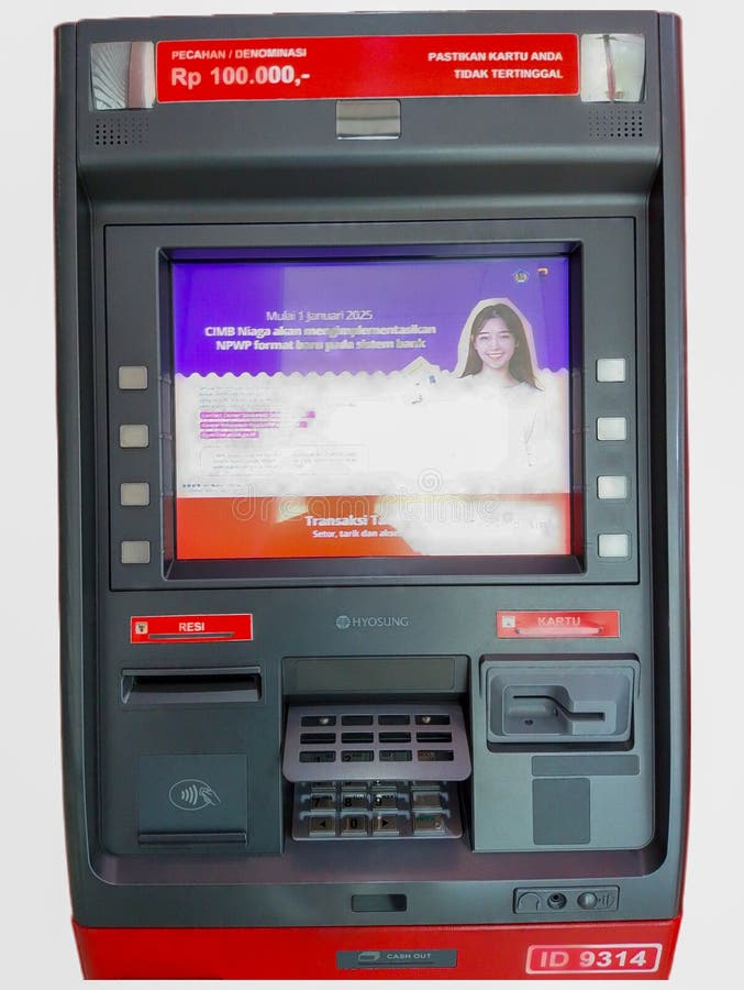ATM Machine - Touchscreen Banking Technology Editorial Stock Image ...