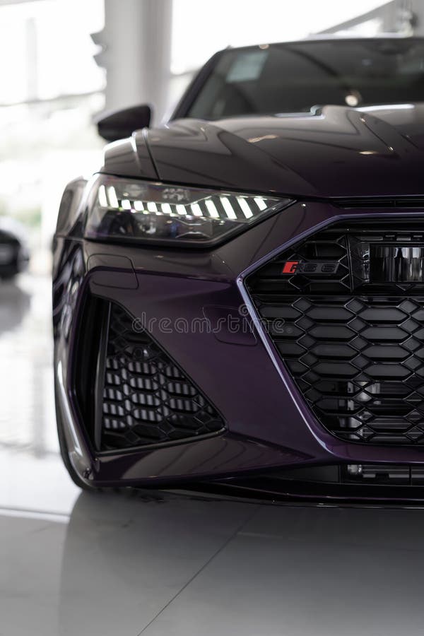 Close-up of Audi Rs6 Sportback Front View Editorial Stock Image - Image ...