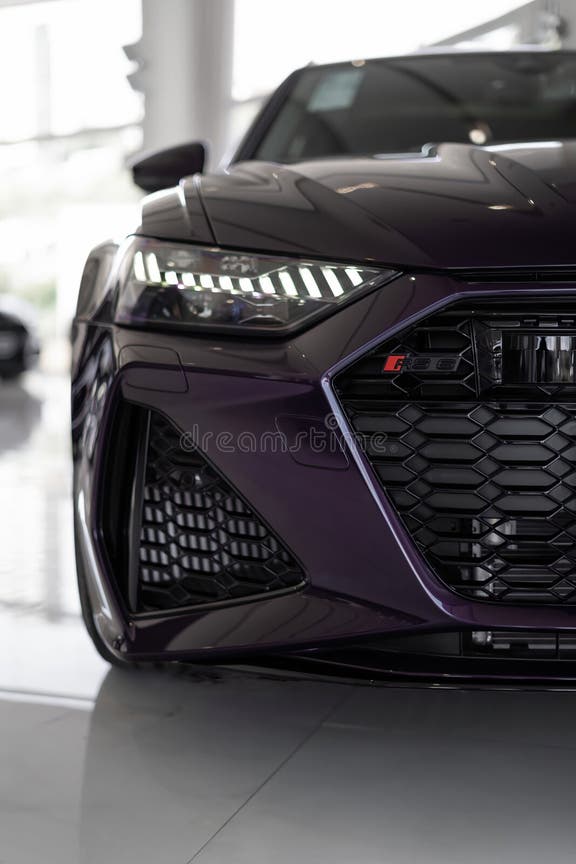 Close-up of Audi Rs6 Sportback Front View Editorial Stock Image - Image ...