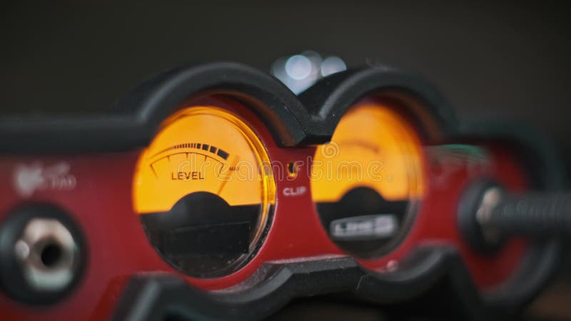 Audio level meter bouncing stock footage. Video of knob - 321185798