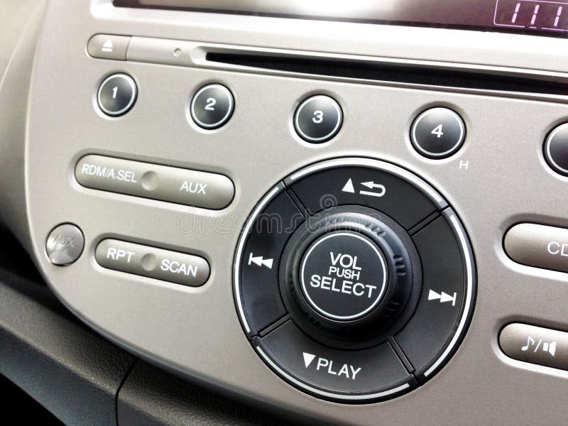 Close Up Audio Sound Inside Auto Car Stock Image - Image of accessories ...