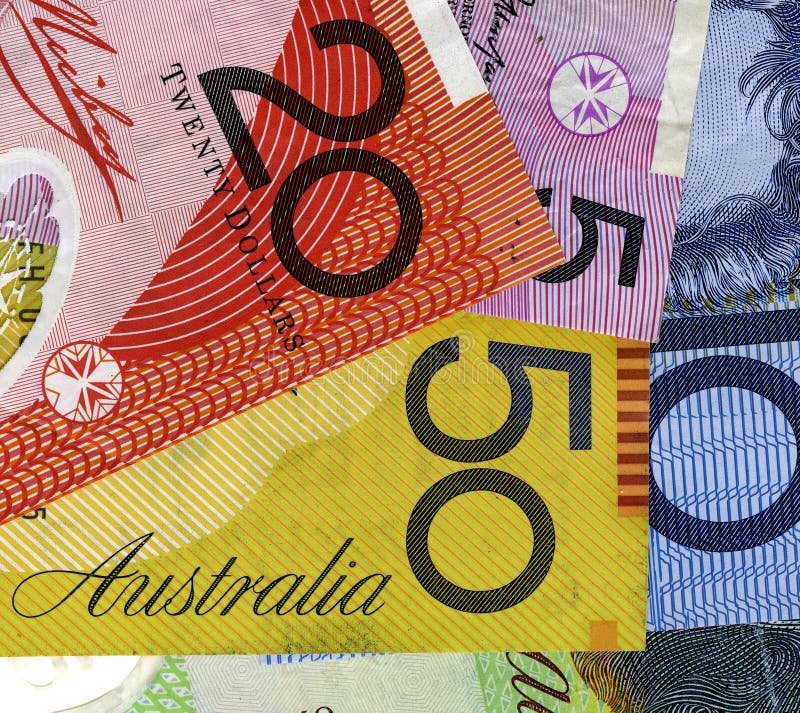 Close Up Austrtalian Bank Notes Stock Photo - Image of focus, soft ...