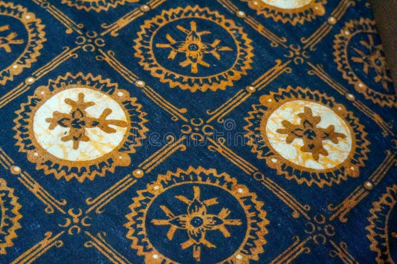 Detailed Indonesian Batik Fabric Texture Stock Image - Image of brown ...