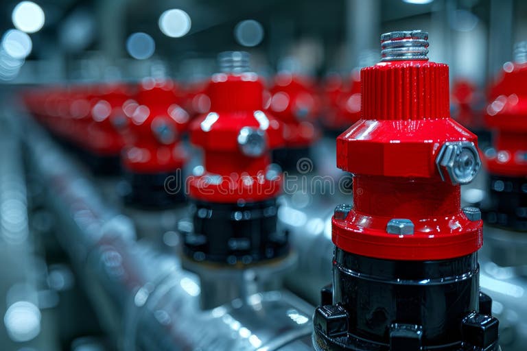 Close Up of Automatic Drencher Firefighting System with Atomizer for ...