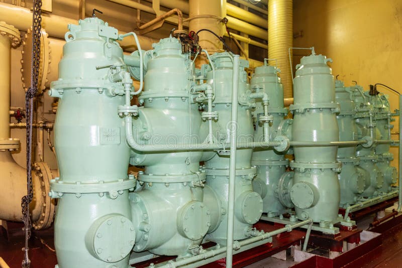 Close-up of an Automatic Filter Used for Cleaning Lubricating Oil ...