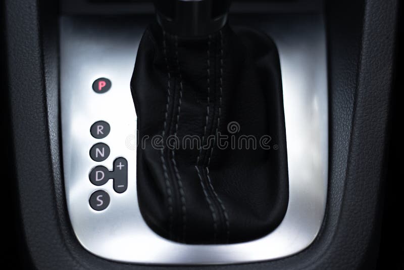 Close-up of Automatic Gearbox Selector. Stock Photo - Image of forward ...