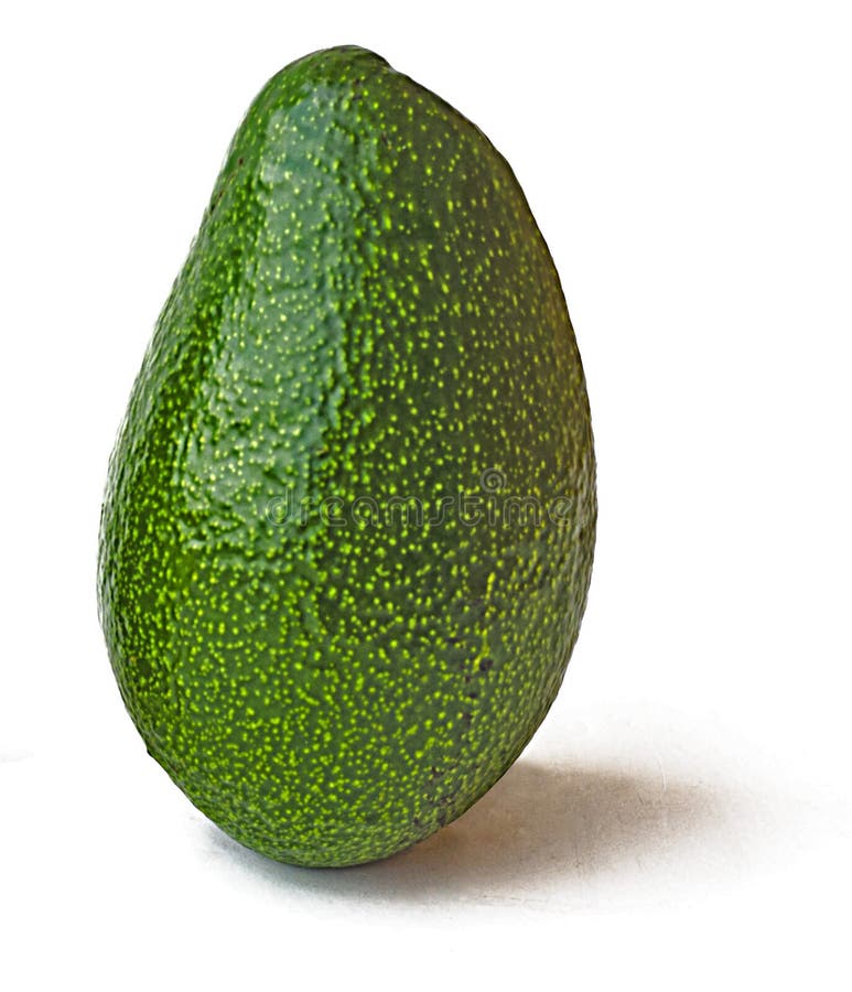 Avocado Isolated on White Background Stock Photo - Image of background ...