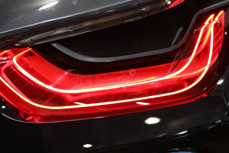 Back lights of a car. stock image. Image of metallic - 103269951
