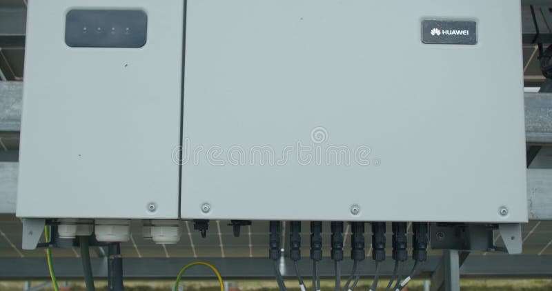 Back Panel of Powerful Servers Installed in the Rack of the Server Room ...