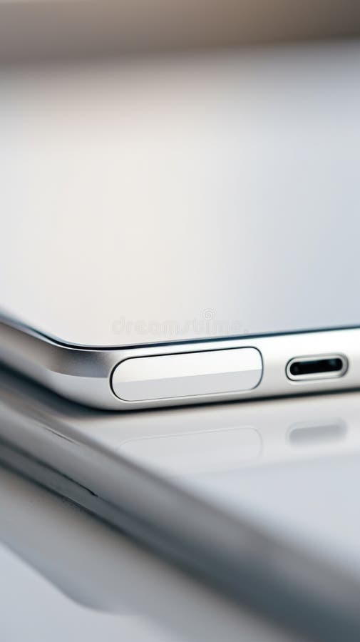 Close Up of the Back Side of an Tablet Computer, AI Stock Image - Image ...